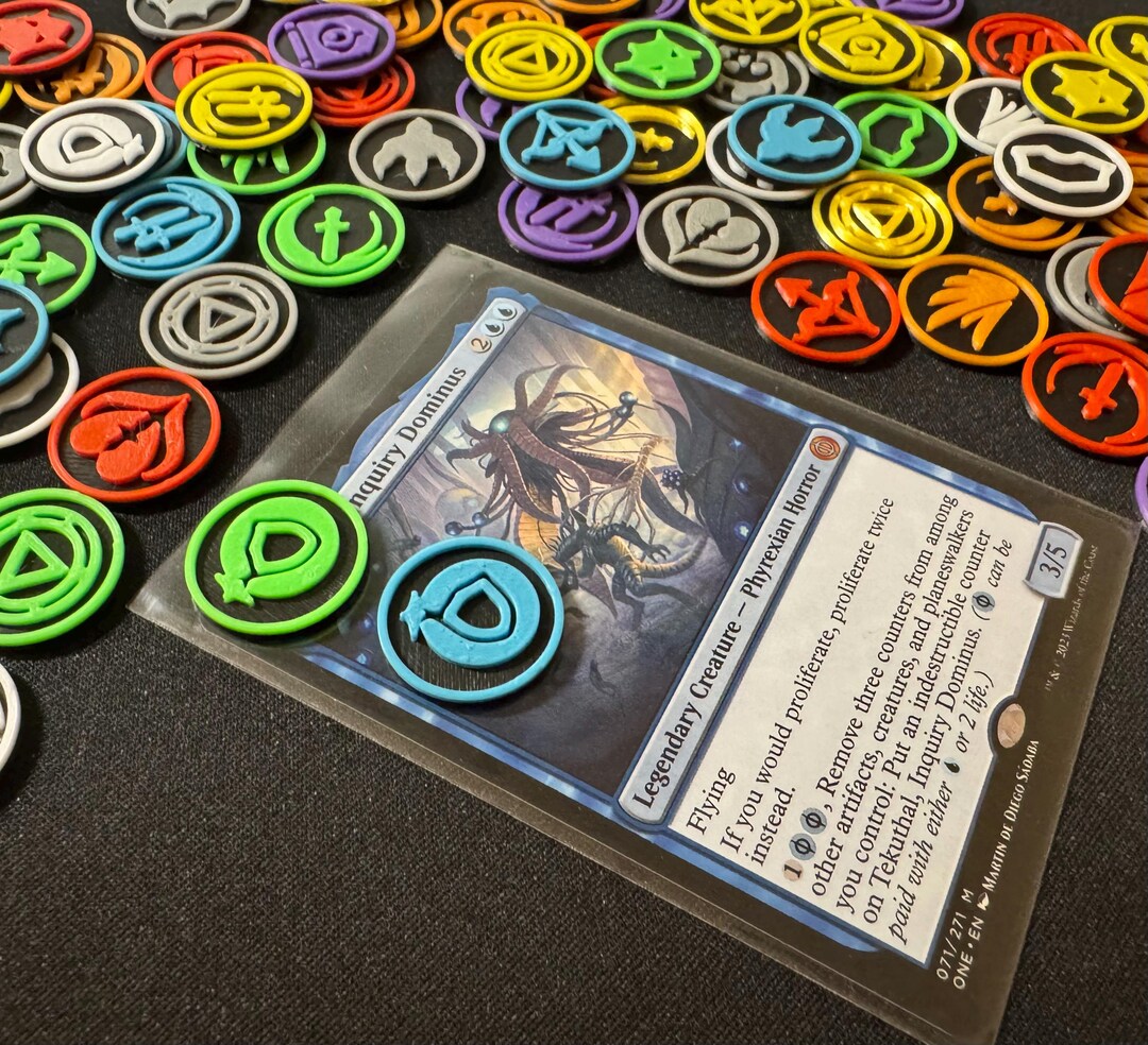 Custom MTG Ability Counter Tokens: Magic the Gathering Status Symbols ...