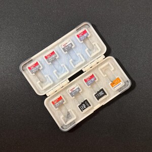 Retro Gaming Handheld Micro SD Case - Hinged Case With Latch, 16 Card ...