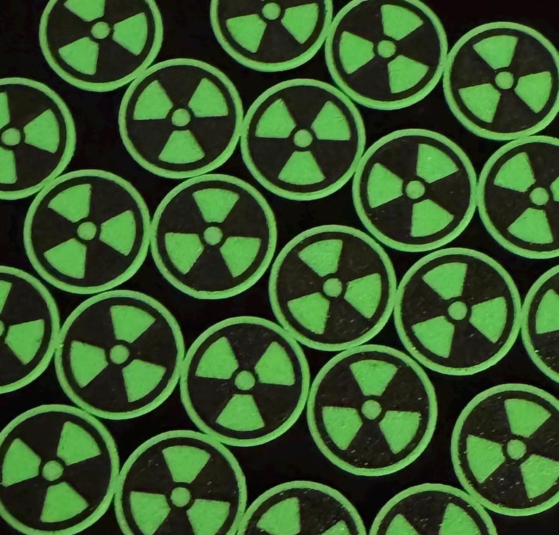 Custom MTG Rad Counters: Radiation Counter Tokens for Magic the ...