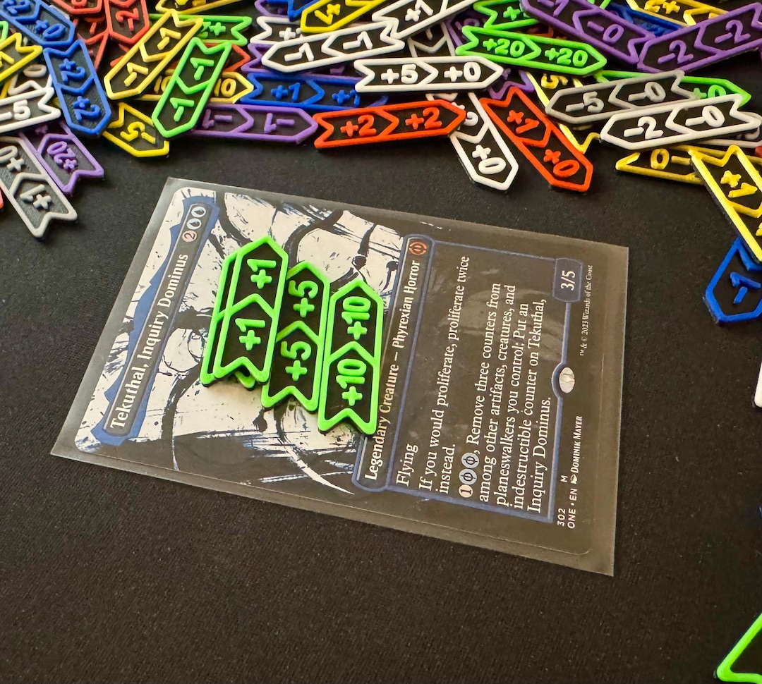 Custom MTG Power/toughness Counter Set - Magic the Gathering Counter ...
