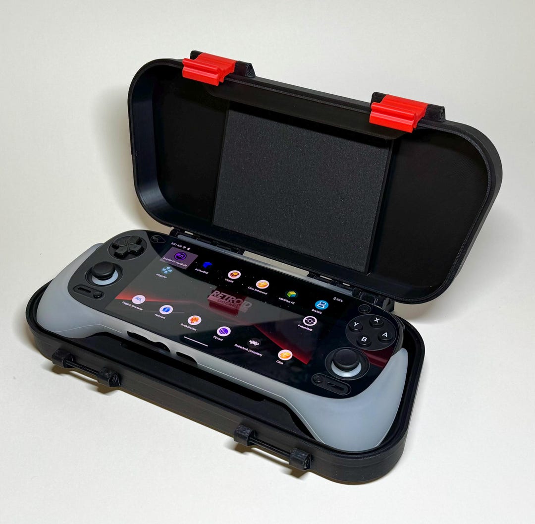 Custom Case for Retroid Pocket 5 & Official Grip: Protective Travel RP5 ...