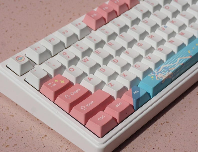 Sylveon – Eevee Fairy Keycap Set | Pokémon Theme | PBT Cherry Profile ...