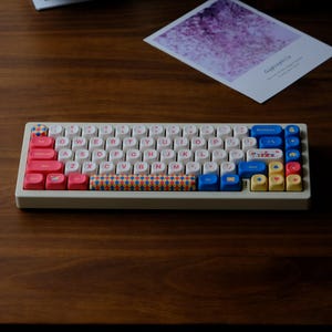 Circus Keycap Set, 126 Keys PBT GMK XOA Profile, Retro Mosaic Cute ...