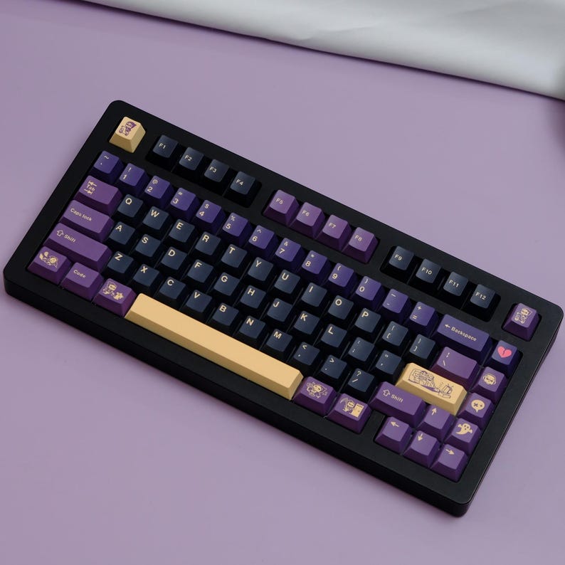 Cute Chibi Reaper Keycap Set, 148 Keys PBT Cherry Profile, Mechanical ...