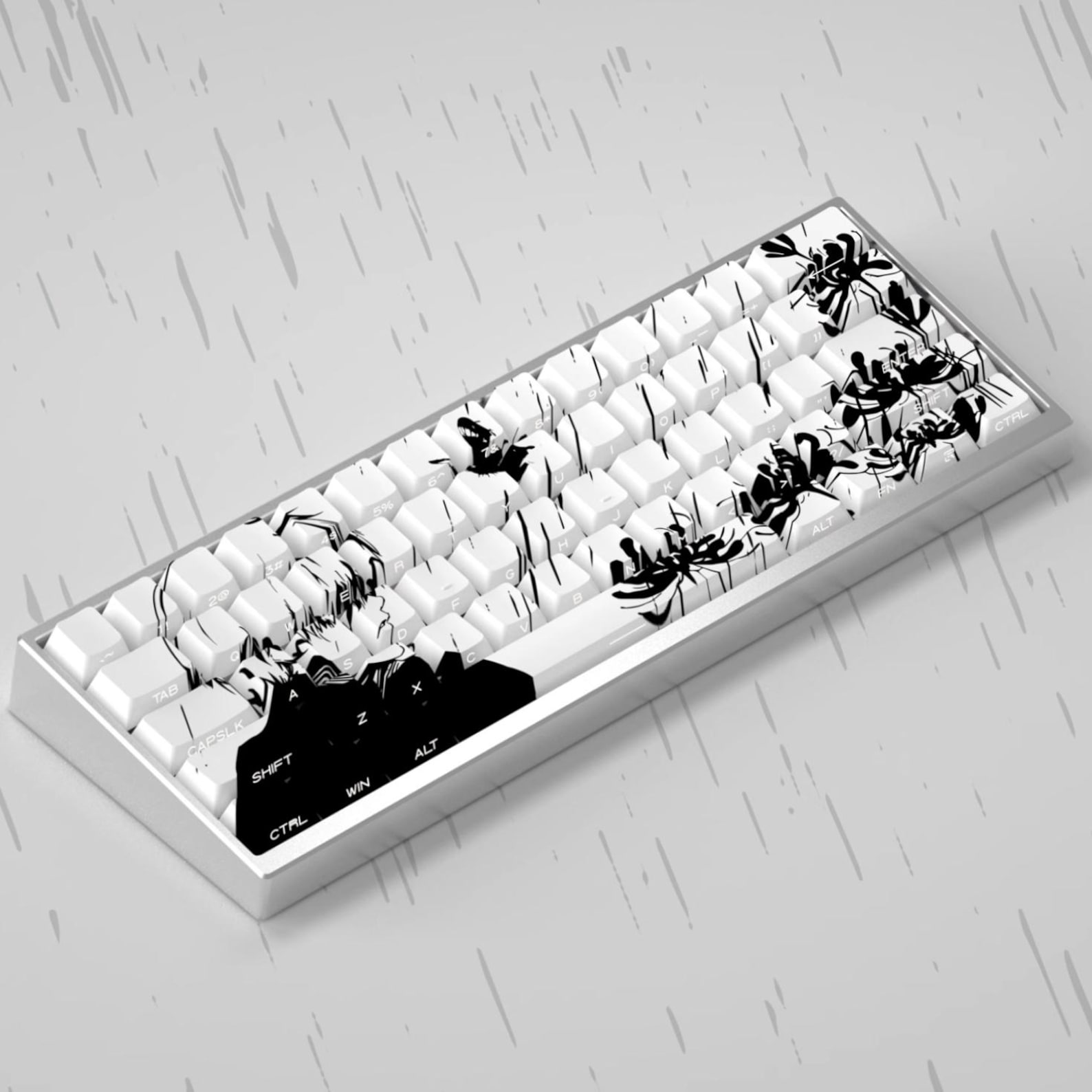 Tokyo Ghoul Keycaps Set, Kaneki Ken Theme, One-eyed Ghoul Vibes, 130 ...