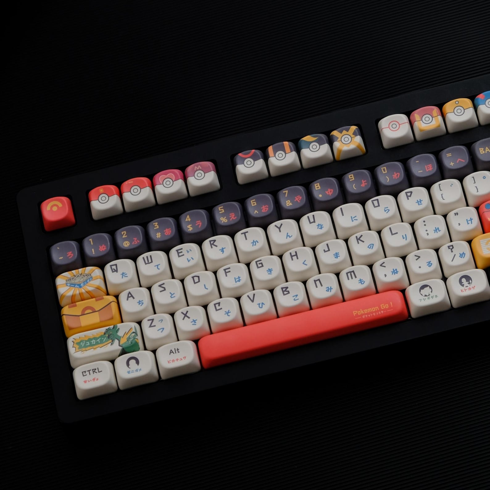Japanese Style Pokémon Keycap Set, 126 Keys PBT MOA Profile, Mechanical ...