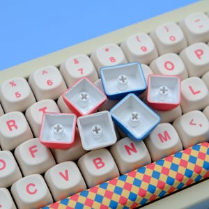 Circus Keycap Set, 126 Keys PBT GMK XOA Profile, Retro Mosaic Cute ...