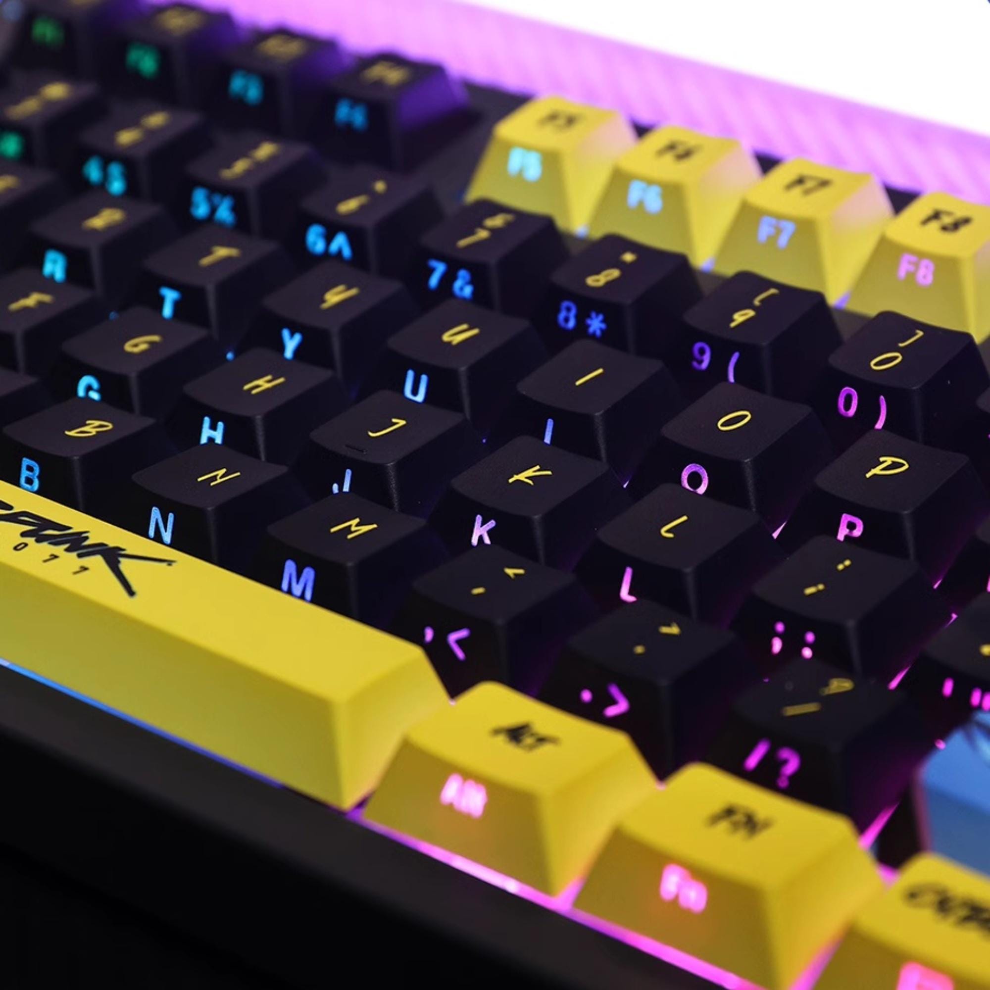 Cyberpunk&edgerunners Keycaps, Dual Legends (top + Side Print), 124 ...