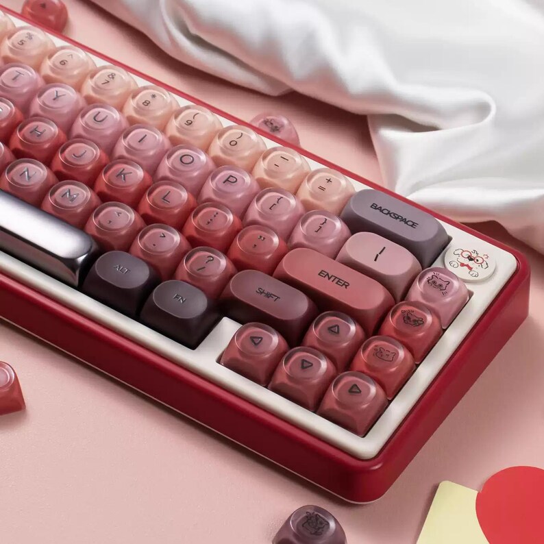 Lipstick Styple Keycap Set – 131 Keys PBT+PC HOA Profile – Custom ...