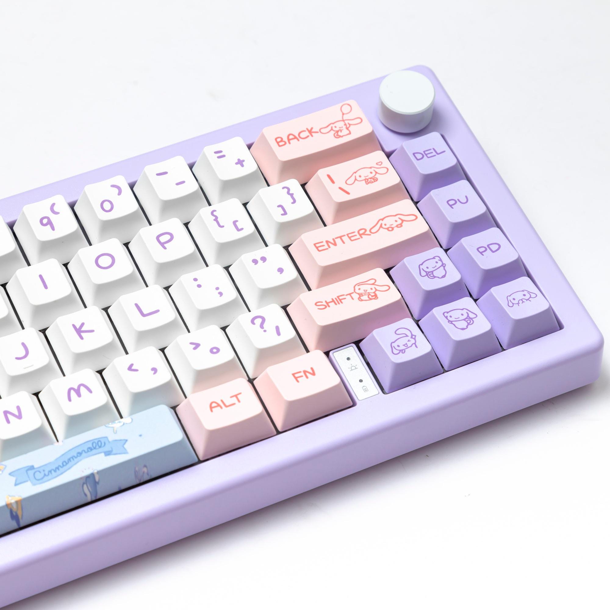 Cinnamoroll Purple Keycap Set, 140 Keys PBT Cherry Profile, Kawaii ...