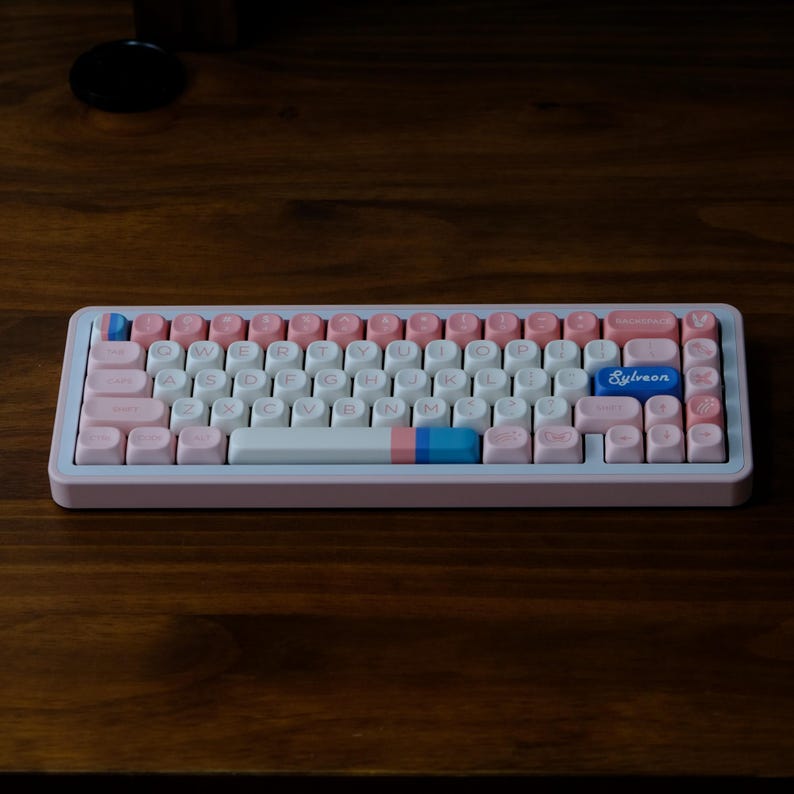 Eevee Fairy Keycap Set, Pokémon, 126 Keys PBT MOA Profile, Mechanical ...