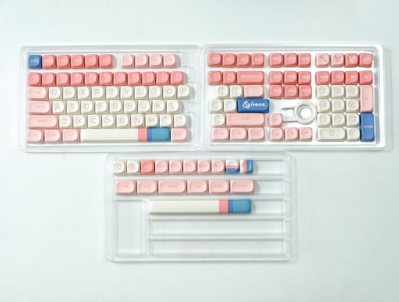 Eevee Fairy Keycap Set, Pokémon, 126 Keys PBT MOA Profile, Mechanical ...