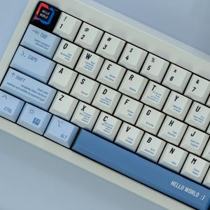 Programmer Style Keycap Set, 148 Keys PBT Cherry Profile, Mechanical ...