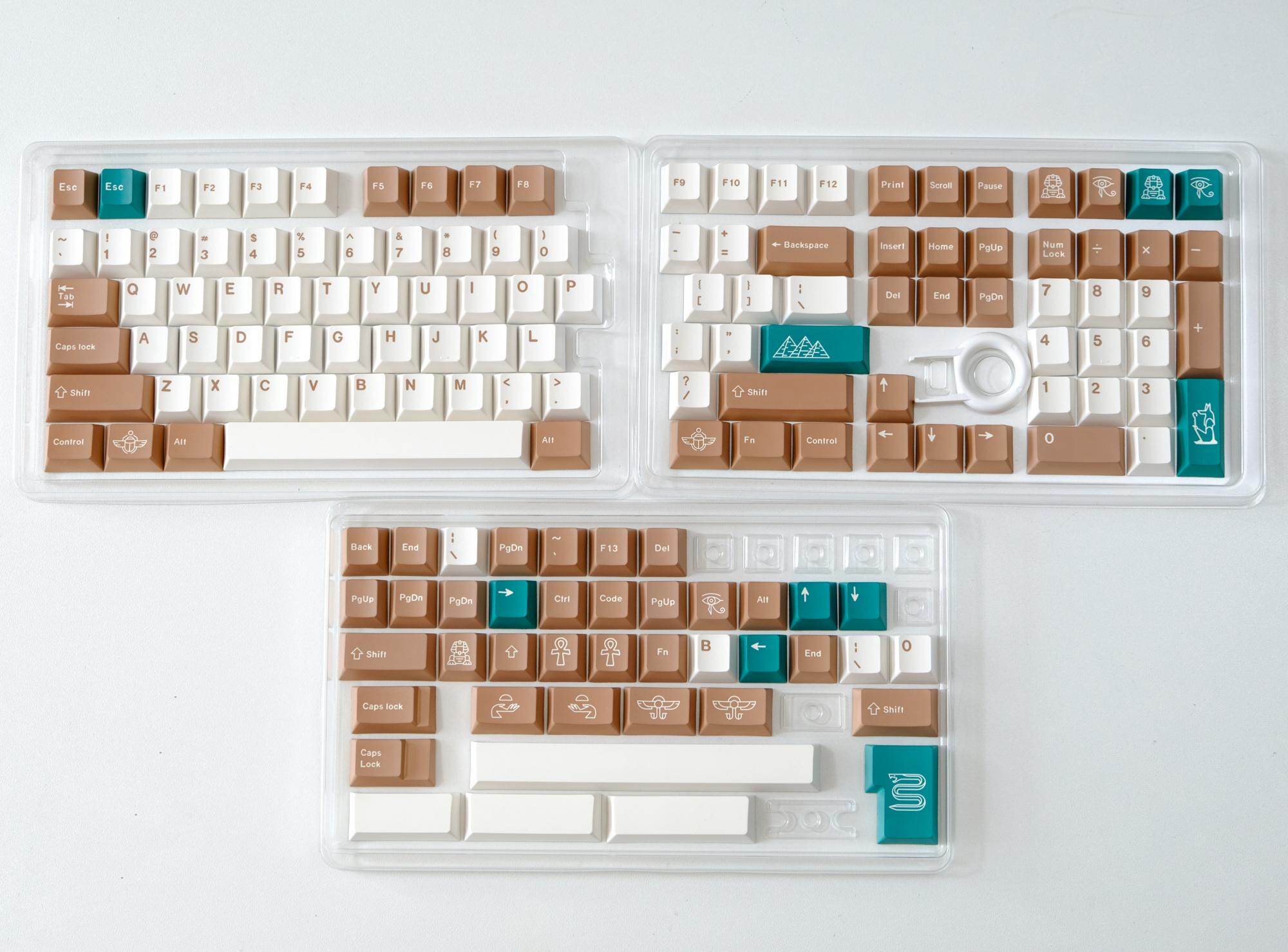 Retro Egyptian Keycap Set, 150 Key PBT Cherry Profile, Mechanical ...