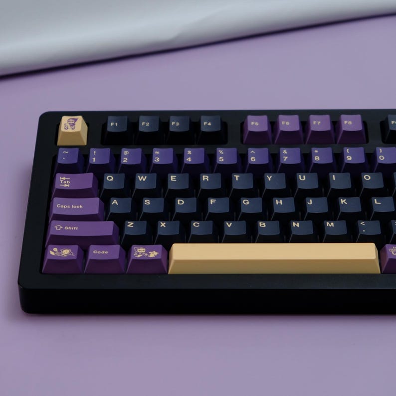 Cute Chibi Reaper Keycap Set, 148 Keys PBT Cherry Profile, Mechanical ...