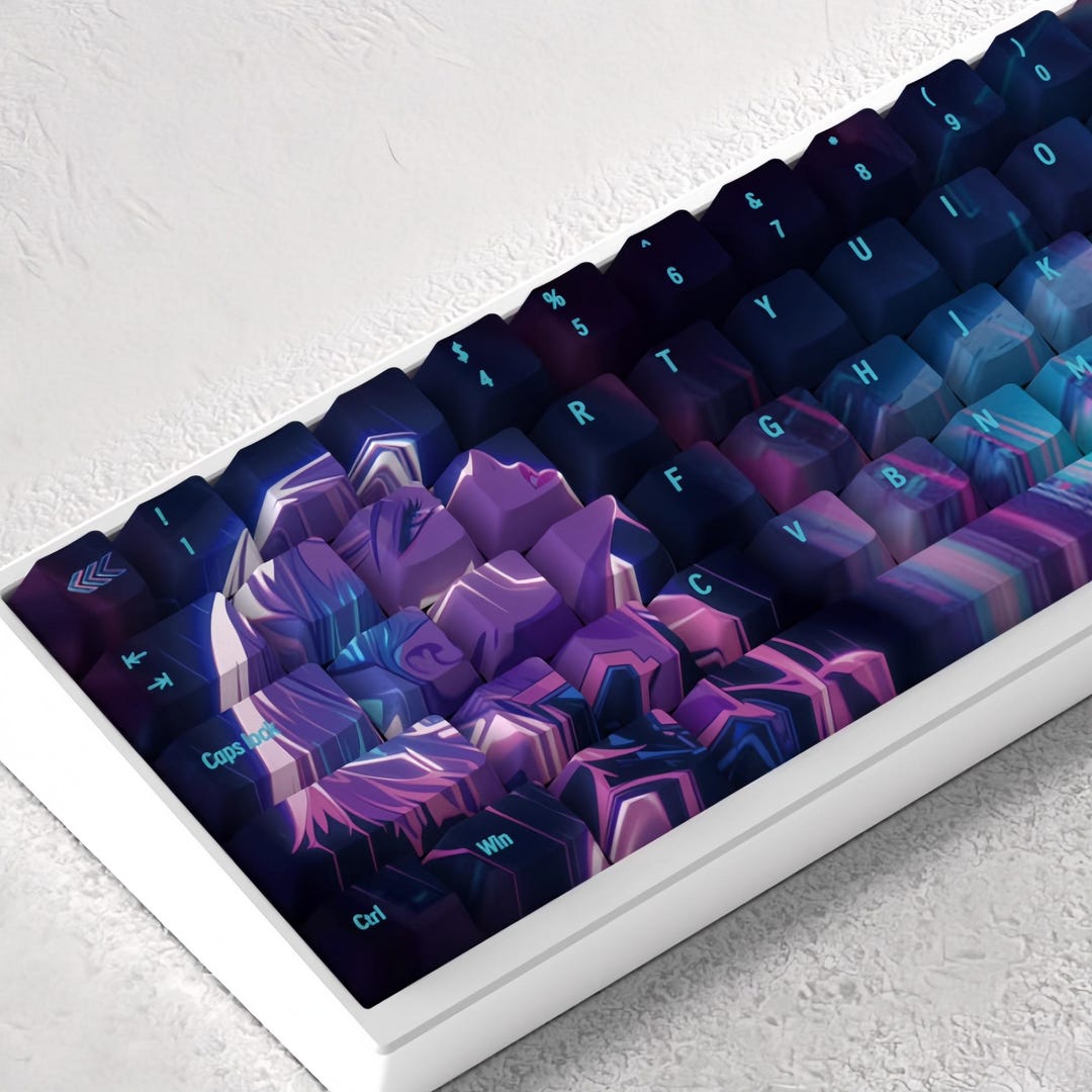 Cyberpunk Lucy Keycaps, Edgerunners Inspired, Minimalist 73-key Cherry ...