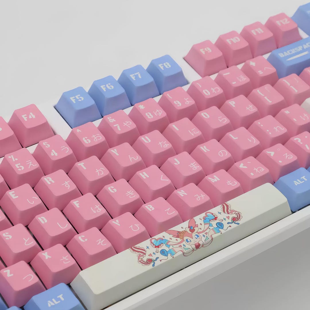 Japanese Style Eevee Fairy Keycap Set – Pokémon Anime Theme, 142-key ...