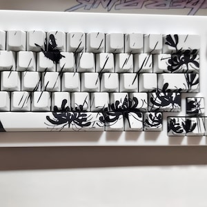 Tokyo Ghoul Keycaps Set, Kaneki Ken Theme, One-eyed Ghoul Vibes, 130 ...
