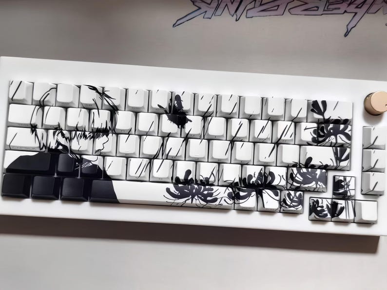 Tokyo Ghoul Keycaps Set, Kaneki Ken Theme, One-eyed Ghoul Vibes, 130 ...