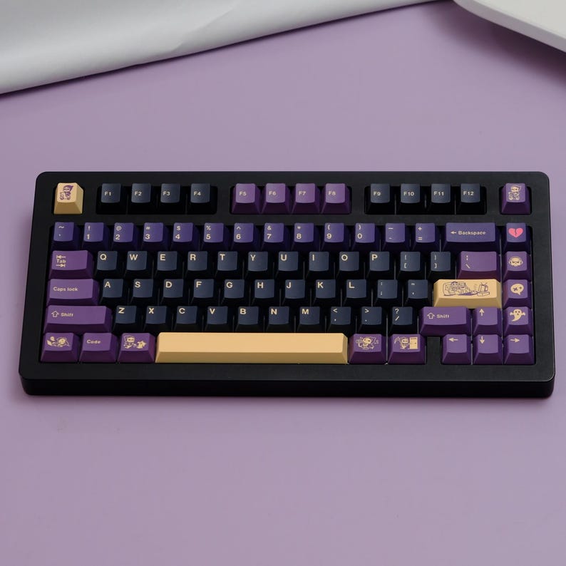Cute Chibi Reaper Keycap Set, 148 Keys PBT Cherry Profile, Mechanical ...