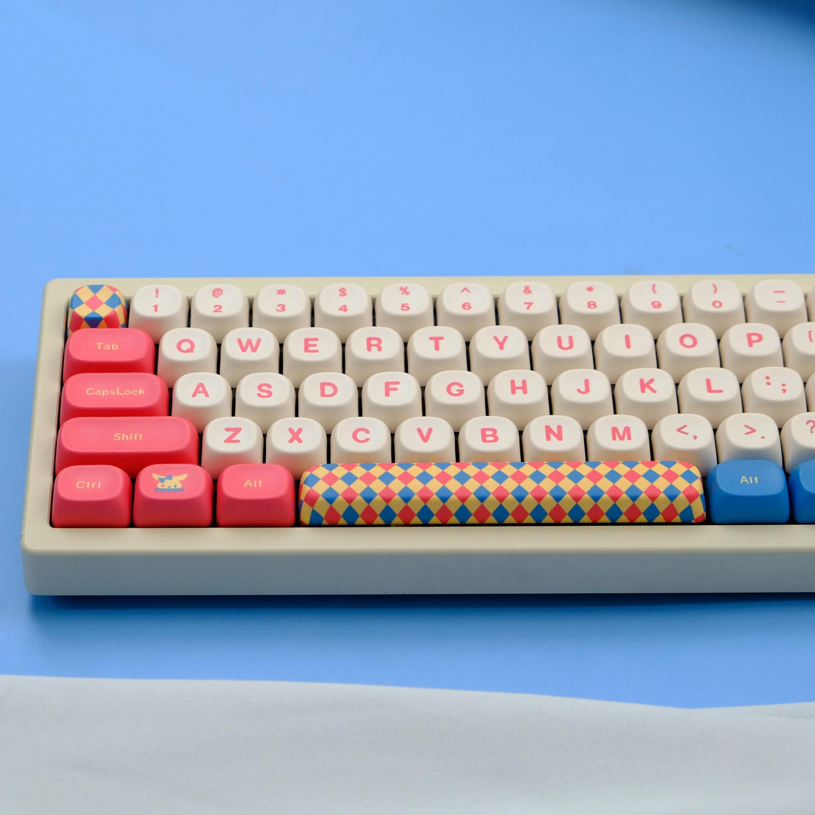 Circus Keycap Set, 126 Keys PBT GMK XOA Profile, Retro Mosaic Cute ...