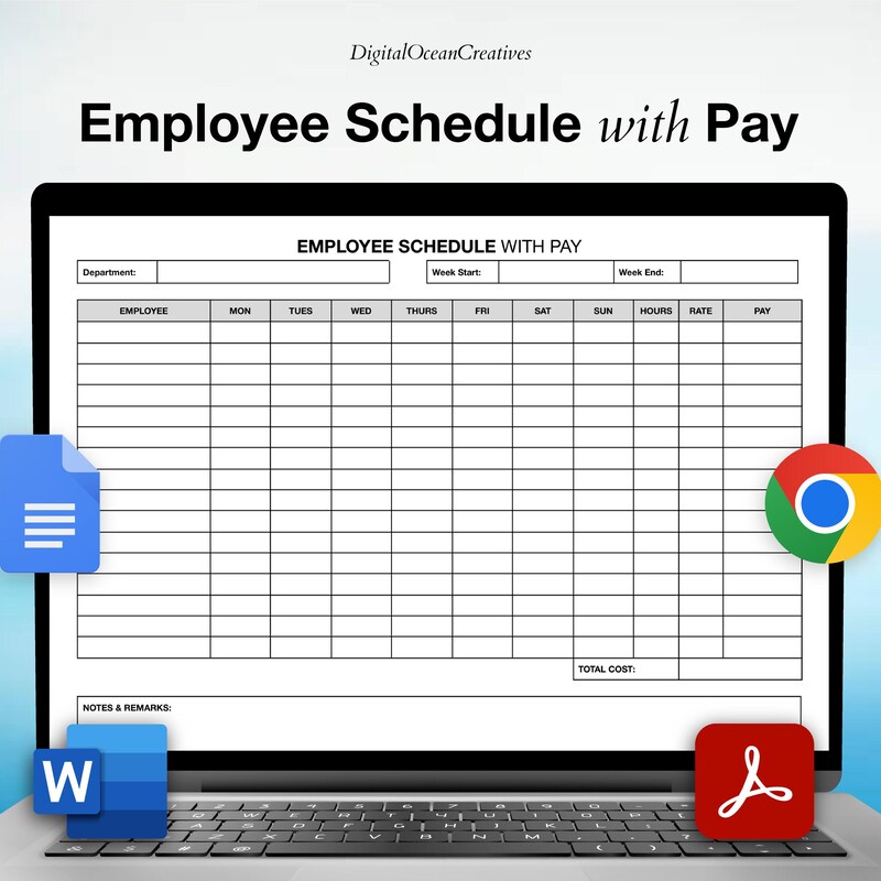 Payroll Spreadsheet - Etsy