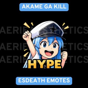 Esdeath - Akame Ga Kill - 6 Emotes Pack for Twitch or Discord - Etsy ...