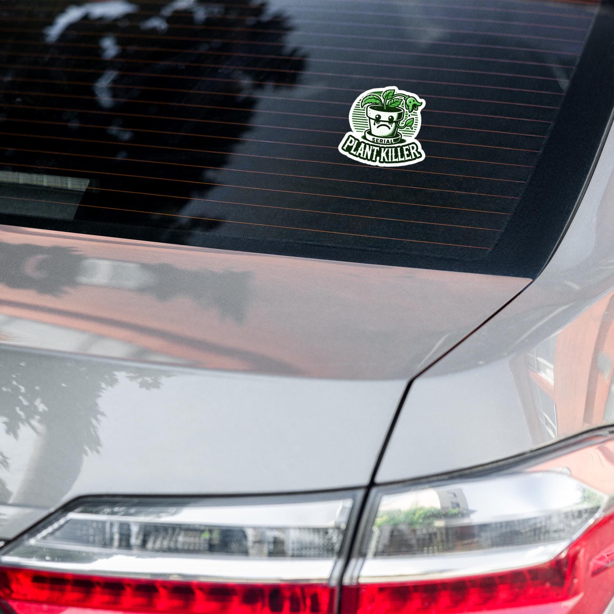 Serial Plant Killer Sticker – Funny Houseplant Vinyl Decal – Waterproof ...