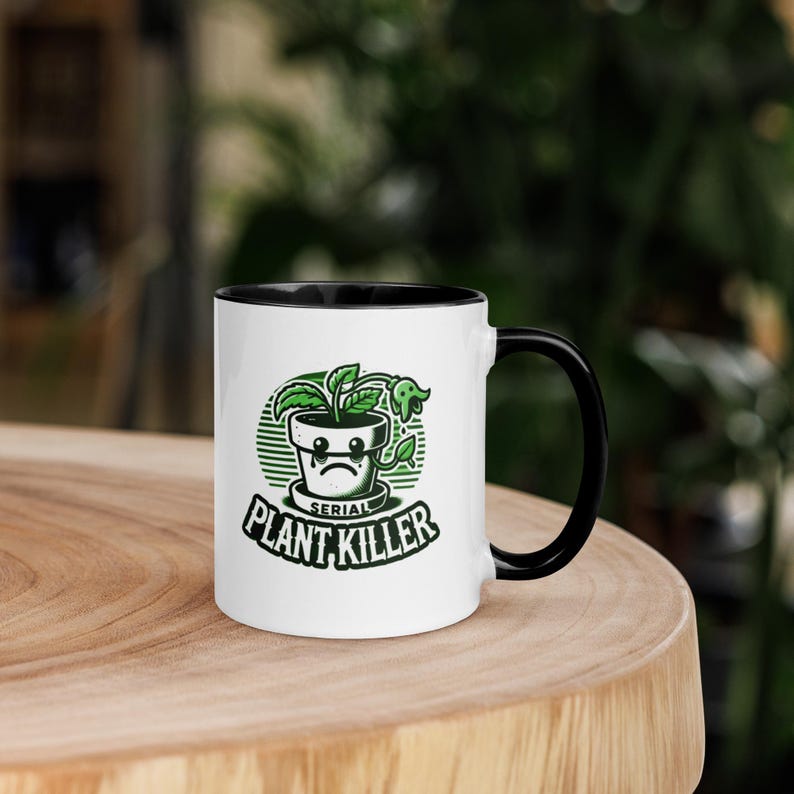 Serial Plant Killer Mug – Funny Houseplant Coffee Cup – 11oz – Color ...