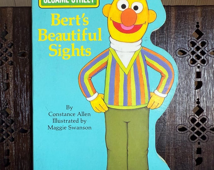 Vintage Bert Sesame Street Shape Book: 1990s Golden Press - Etsy