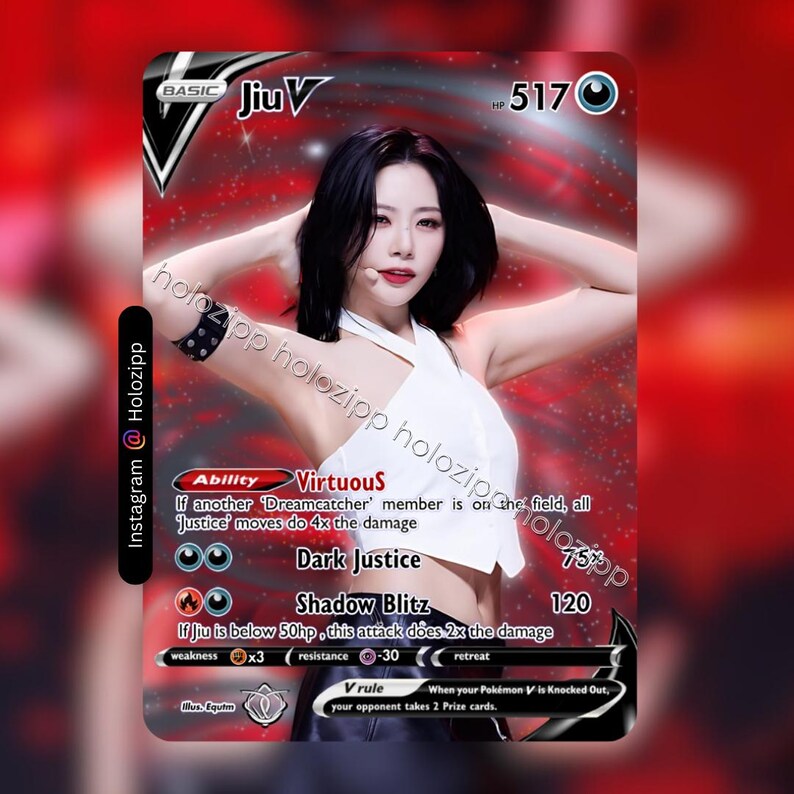 Dreamcatcher “justice” V Pokémon Cards Kpop Photocards - Etsy