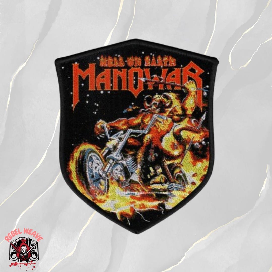MANOWAR Woven Patches/patch/metal Patch/battle Jacket/metal Emblem ...
