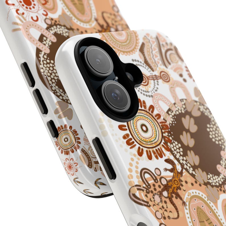 Aboriginal Artistic Phone Case: Unique Indigenous Design, Boho Style ...
