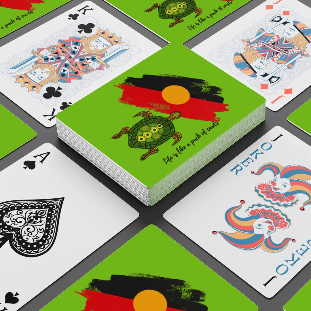 Aboriginal Artistic Poker Playing Cards Set, Unique Gift for Gamers ...
