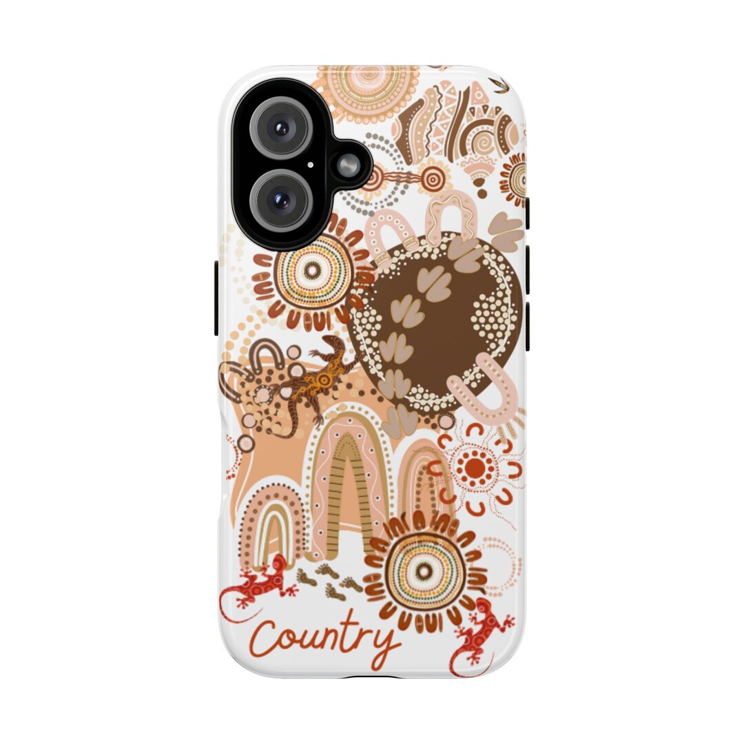 Aboriginal Artistic Phone Case: Unique Indigenous Design, Boho Style ...