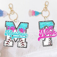 Customizable Drip Baseball Bag Tag, Acrylic Baseball Gift - Etsy
