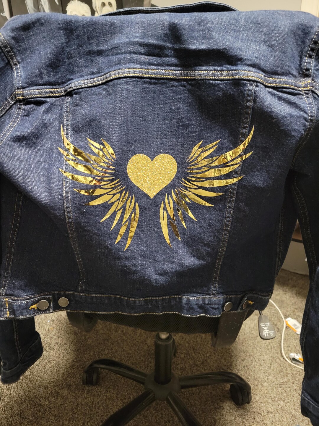 Angel Wing Jean Jacket - Etsy