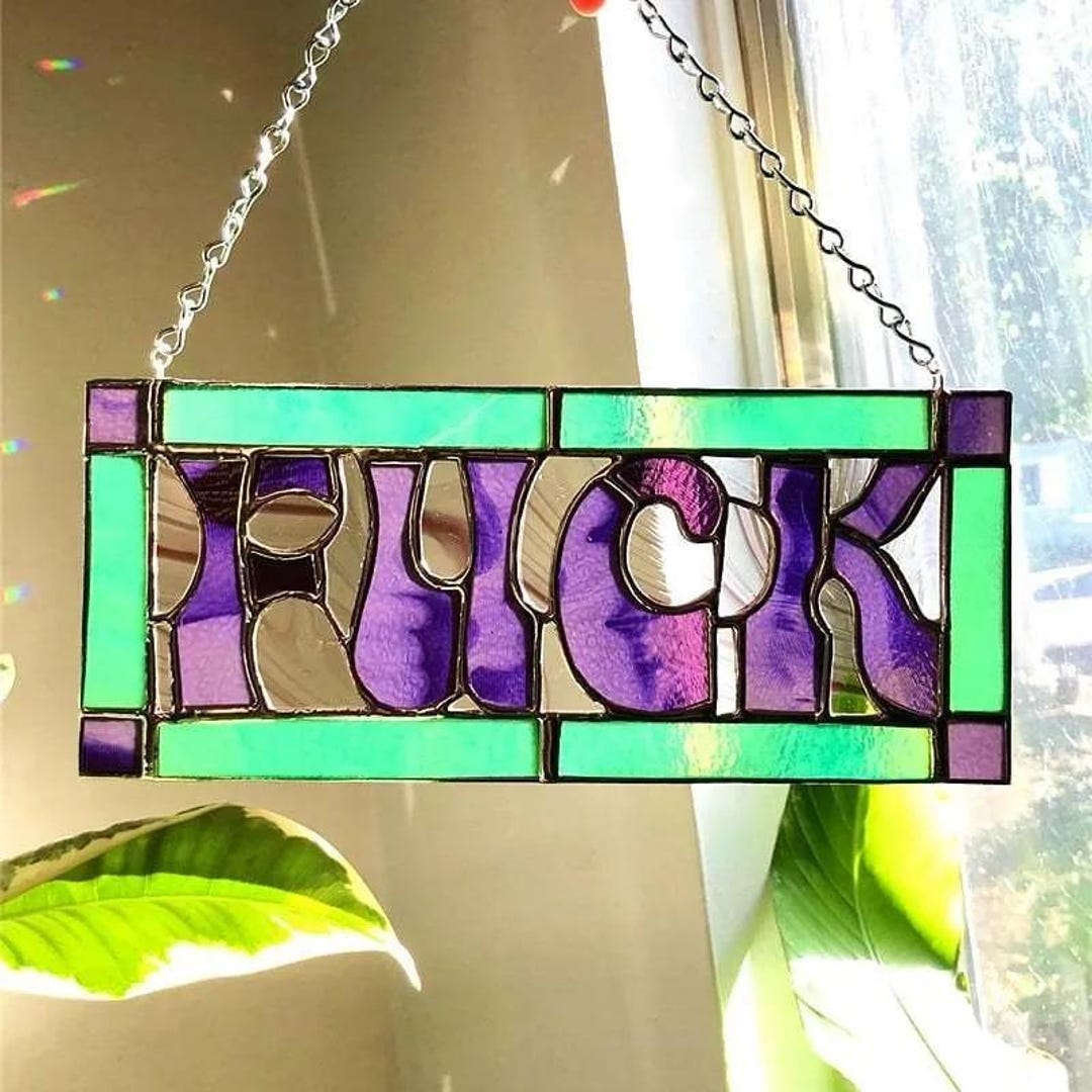 Funny Pressed Flower Suncatcher - Window Hanging Decor, Flower Wall Art ...