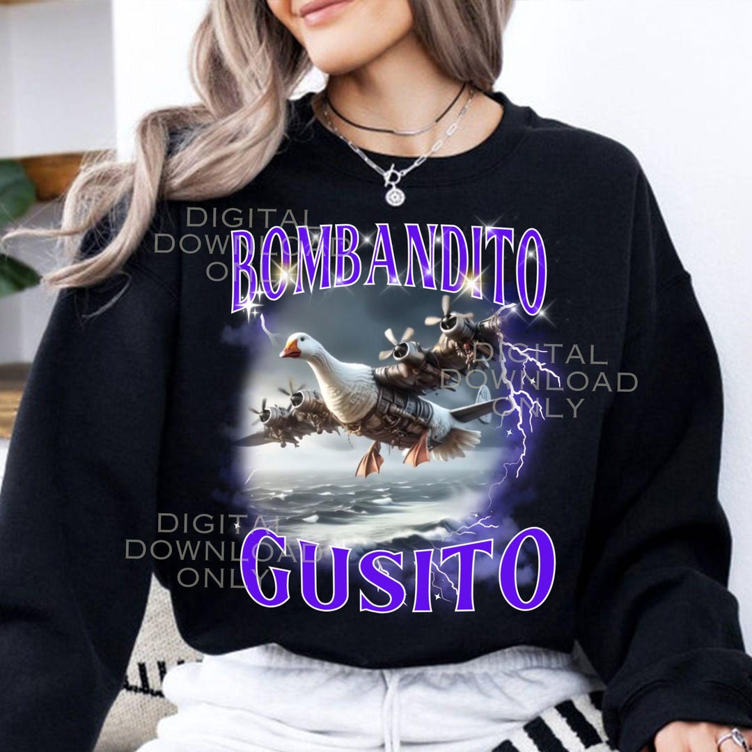 Funny Bombandito Gusito Png, Brain Rot Svg, Meme Sublimations, Weird ...