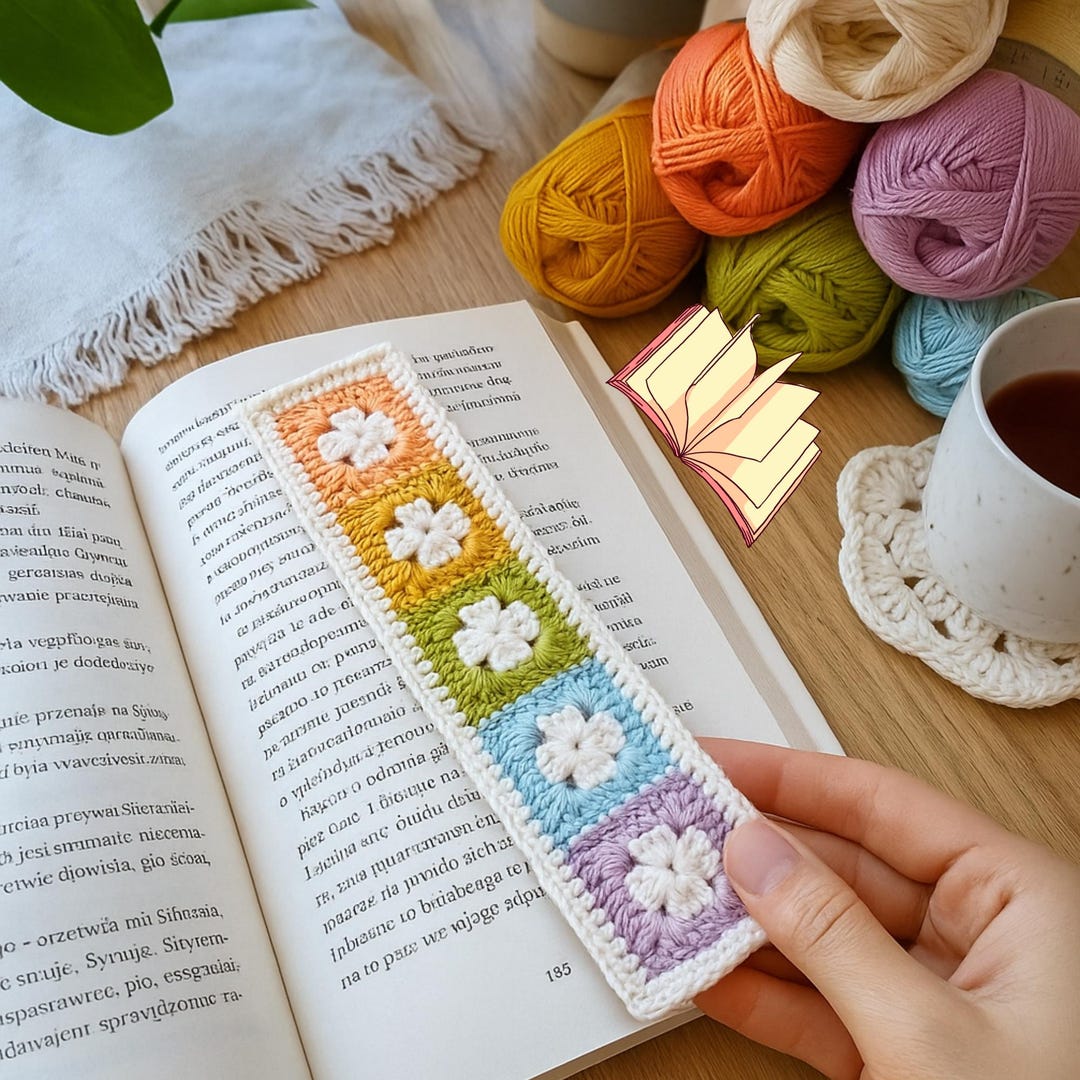 Crochet Granny Square Bookmark Pattern PDF – Amigurumi Plush Toy – Easy ...