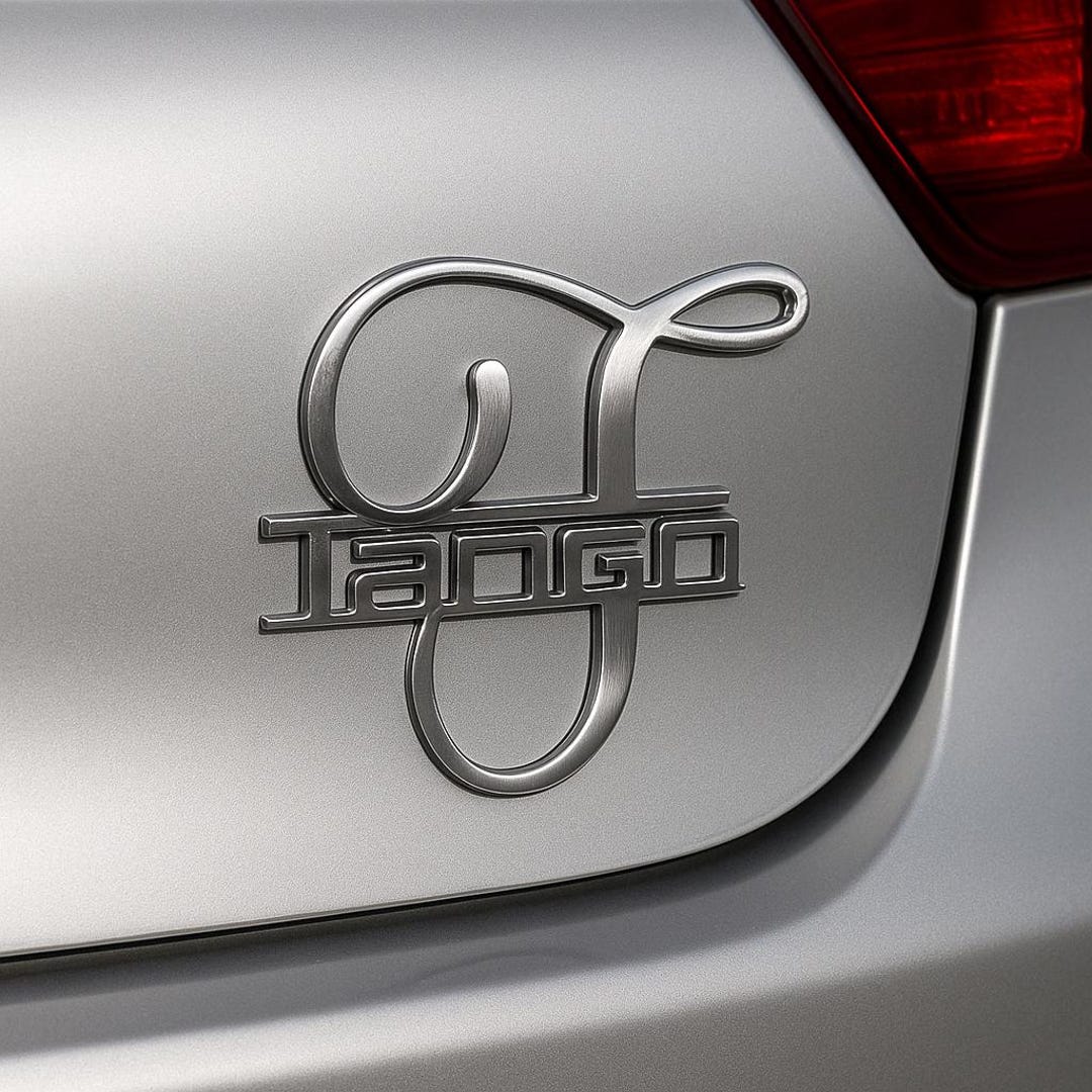 Personalized Mirrored Metal Car Emblems, Customized Name Badge for Car ...