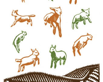 Linocut prints screen-prints and by jamesgreenprintworks on Etsy