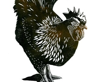 Linocut prints screen-prints and by jamesgreenprintworks on Etsy