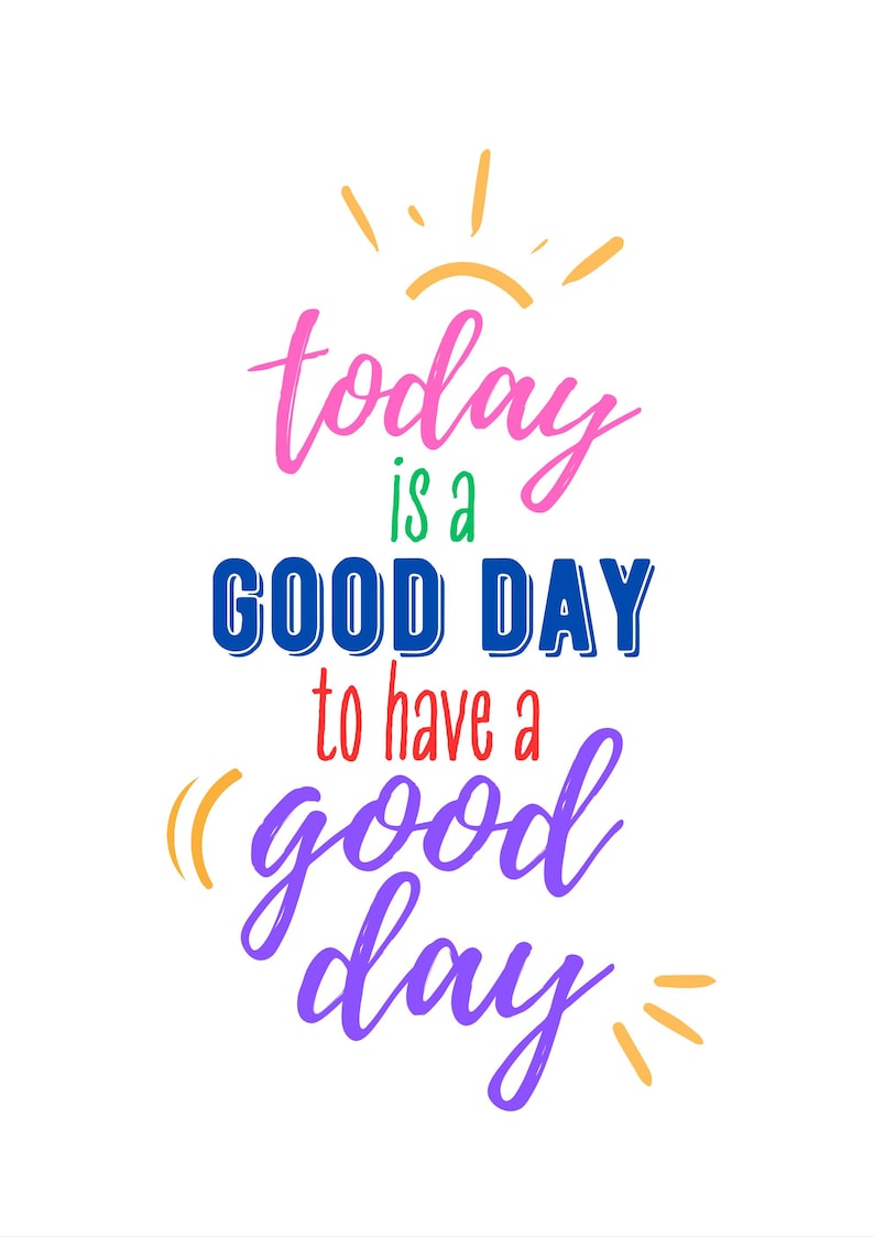 Think Positive, Be Positive – Motivational Printable Poster - Etsy