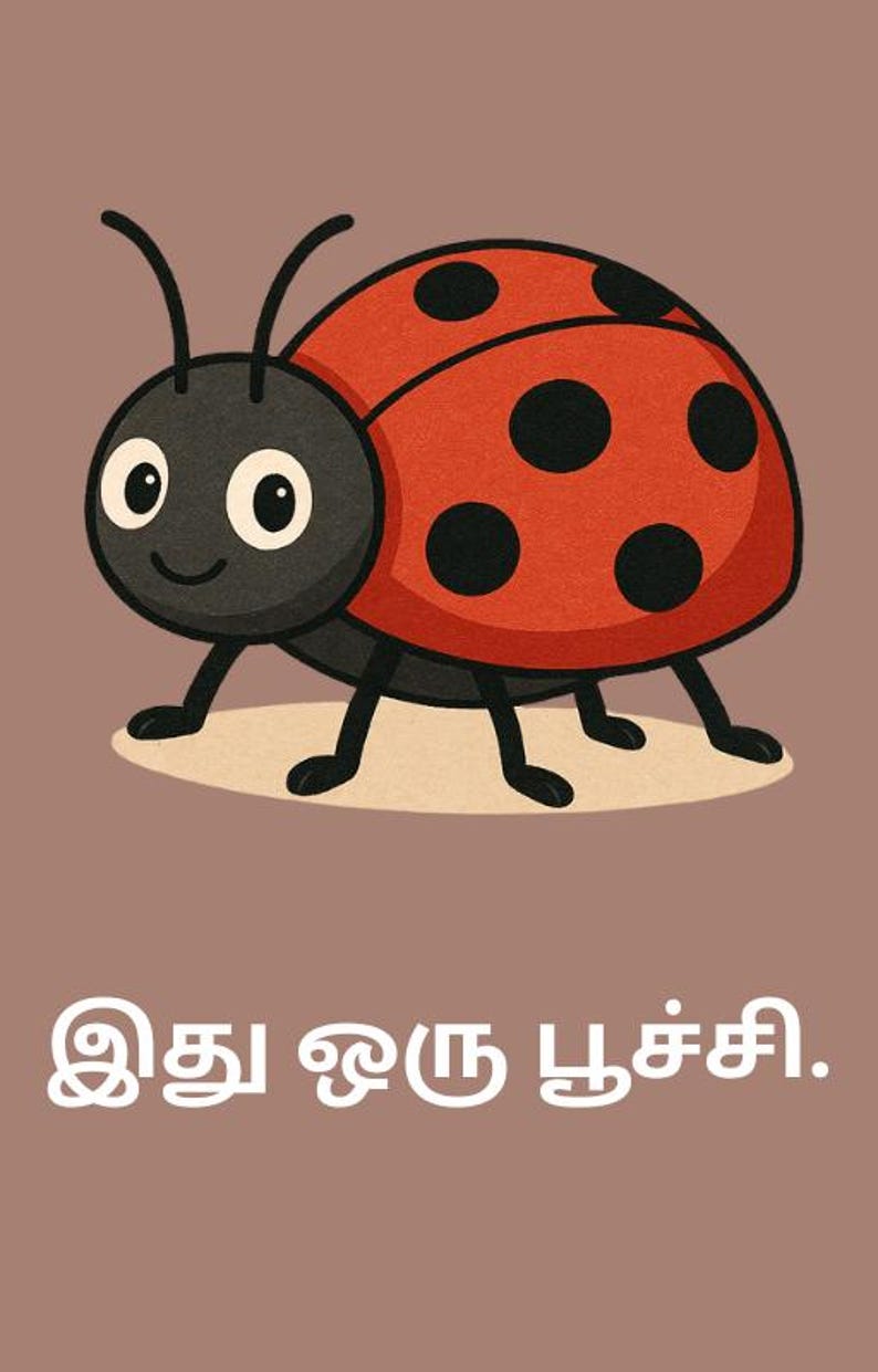 Simple Tamil Sentences Reading Book for Kids - Etsy