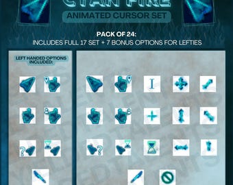 Blue Fire Theme Cursor Pack | Custom Animated Mouse Cursors for Windows ...