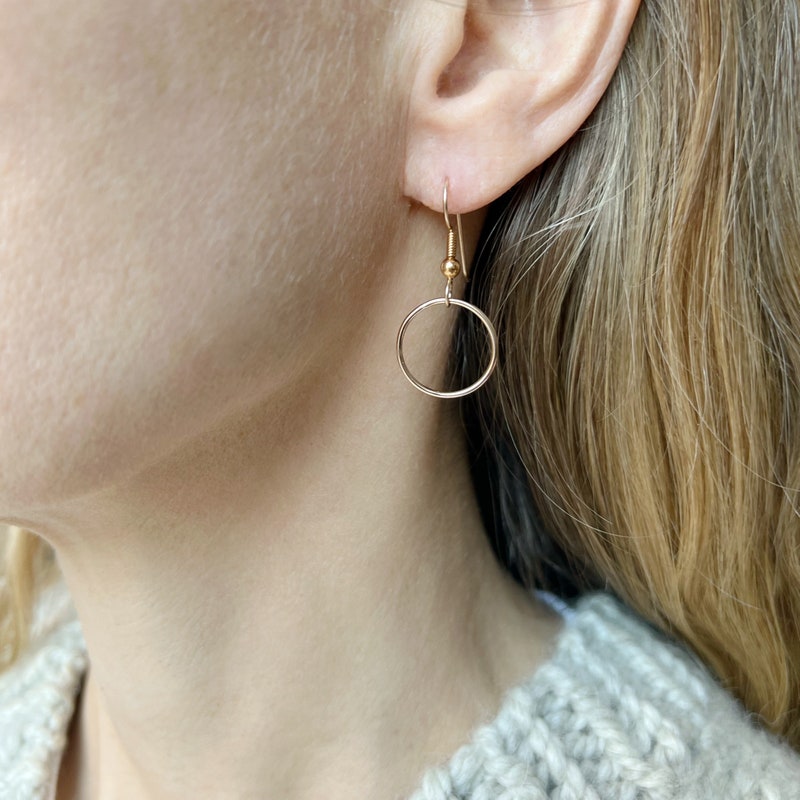 Circle Earrings - Etsy