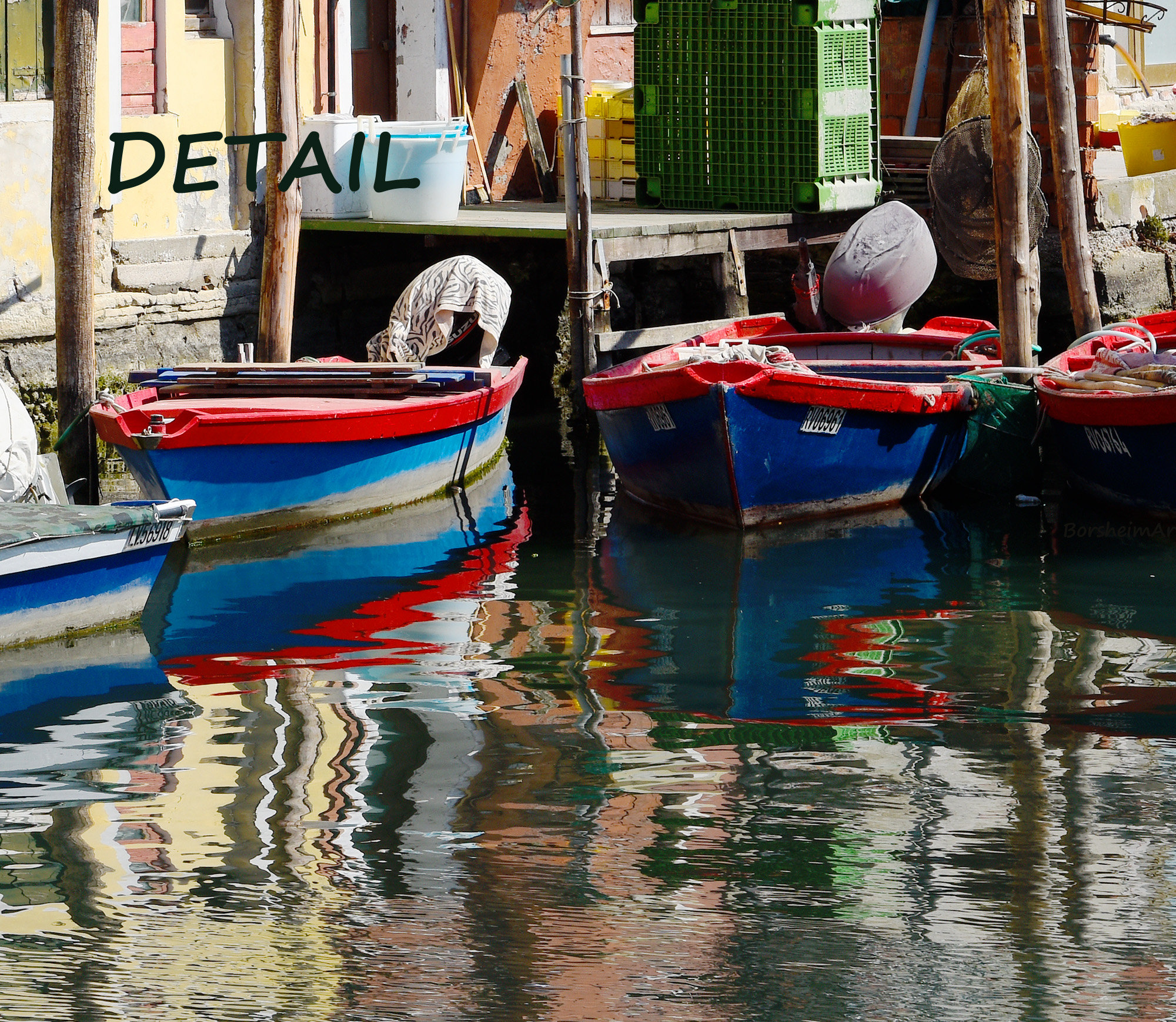 Italian Fishing Boats Photo Wall Art Chioggia Little Venice Italy ...