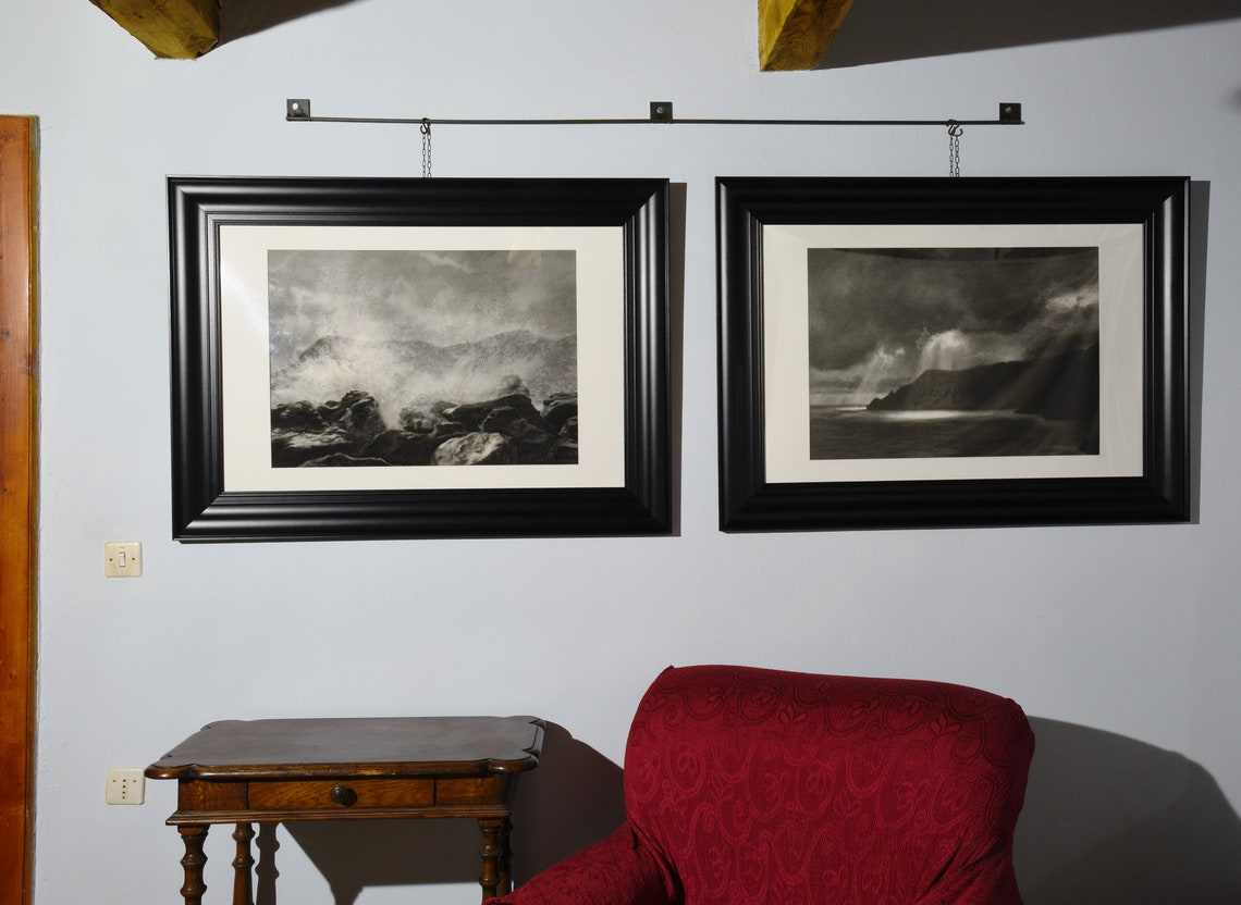 Dramatic Skies Original Charcoal Drawing Framed Art Dark - Etsy