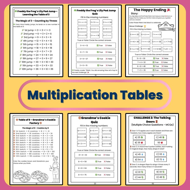 Multiplication Division Math Worksheets | Printable Activities for 2nd ...